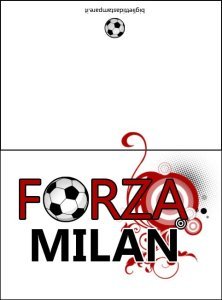 Forza Milan - Biglietti da stampare