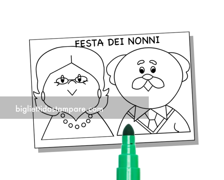 Biglietto di auguri per i nonni - Biglietti da stampare
