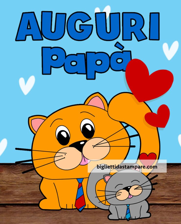 Auguri papà immagine - Biglietti da stampare
