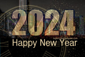 Buon Anno 2024 - Biglietti da stampare