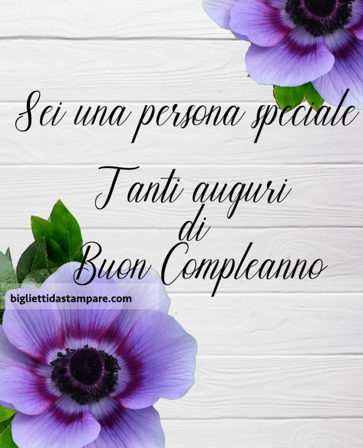 Sei una persona speciale - Biglietti da stampare Sei una persona speciale - Biglietti da stampare